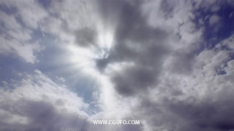 120天空动态云彩高清实拍视频素材 - CGUFO