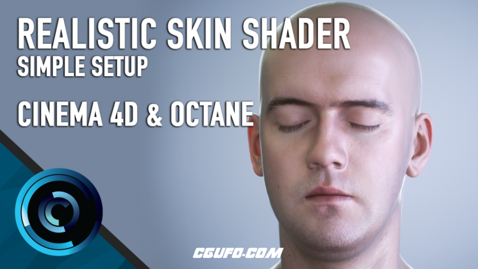 C4D Octane皮肤材质 Skin Shader Thumbnail - CGUFO