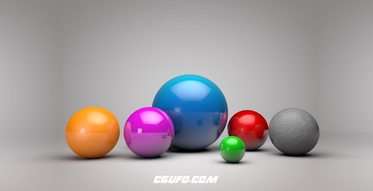 C4D无限地面环境与22个艺术材质 Cinema 4d studio lights Materials - CGUFO