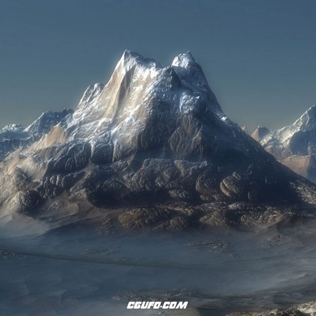 C4D雪山模型预设 Infinite Mountains for Cinema 4D - CGUFO