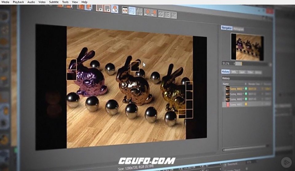 C4D渲染原理全面基础培训课程Pluralsight Cinema 4D Rendering Fundamentals - CGUFO