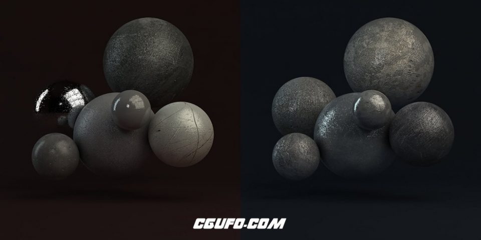 18个C4D金属材质 METAL TEXTURE PACK 1K - CGUFO