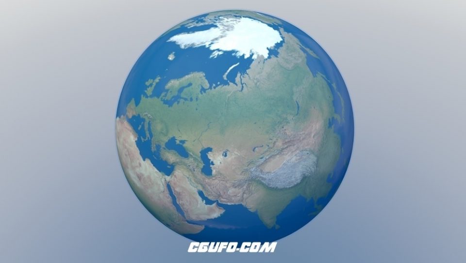 16K分辨率高清地球C4D模型 TurboSquid – 3D Earth Model - CGUFO