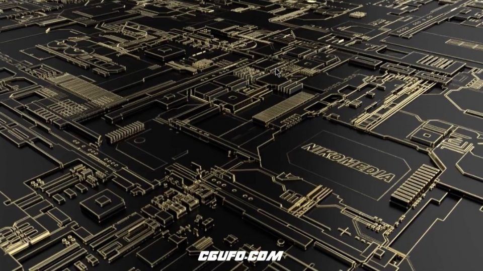 C4D彩色边缘位移教程 Colored Edge Displacement Cinema 4D Tutorial - CGUFO