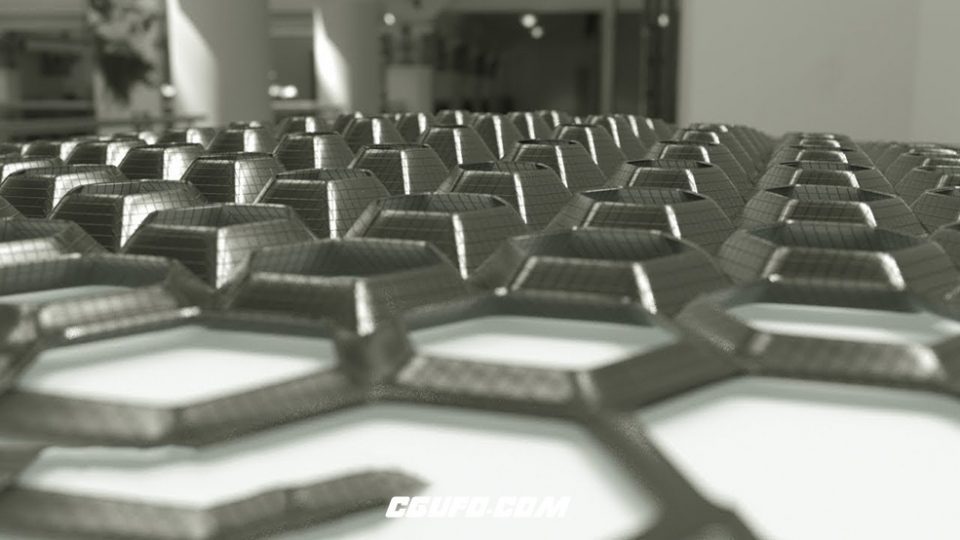 C4D蜂窝形状变形模式动画教程 Morphing Pattern Animation Cinema 4D Tutorial - CGUFO