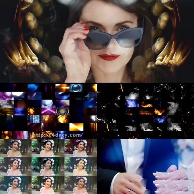 年费VIP专享AE/PR扩展插件-225组烟雾火焰散景叠加视频素材Luts调色预设转场 - CGUFO