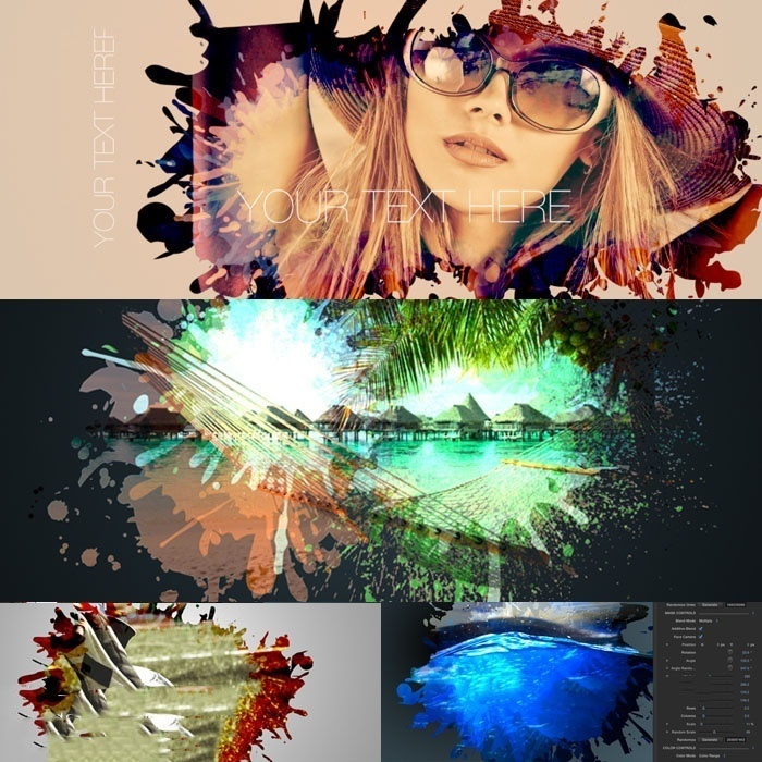 年费VIP专享FCPX插件:45种中国风水墨飞溅晕开遮罩视频文字展示ProPanel: Volume 3 - CGUFO