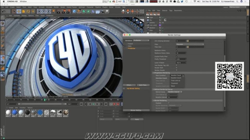 C4D R19 Prorender GPU渲染基础入门教程 - CGUFO