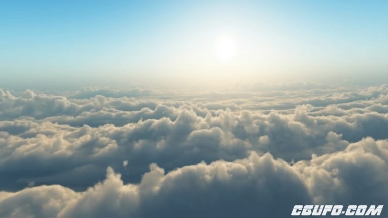 4112震撼日出航拍延时摄影蓝天白云高清实拍视频素材 - CGUFO