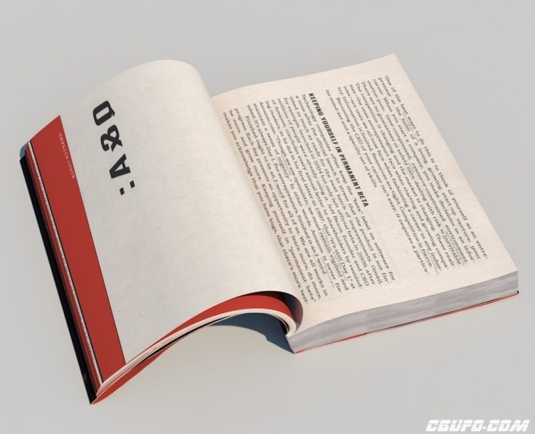 C4D Open A Book CGUFO c4d-open-a-book-cgufo