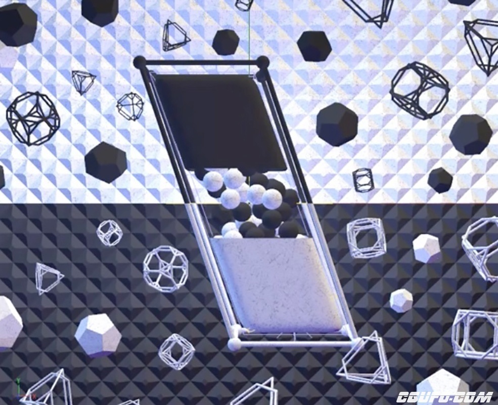 C4D Corona render渲染一个抽象场景教程 How to Make an Abstract Scene in Cinema 4D - CGUFO