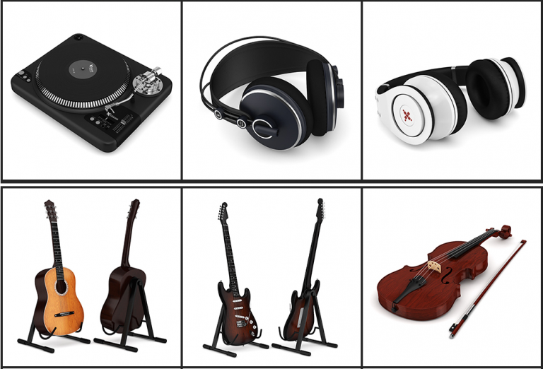 30套录音棚乐器C4D模型合集 Musical Instruments - CGUFO