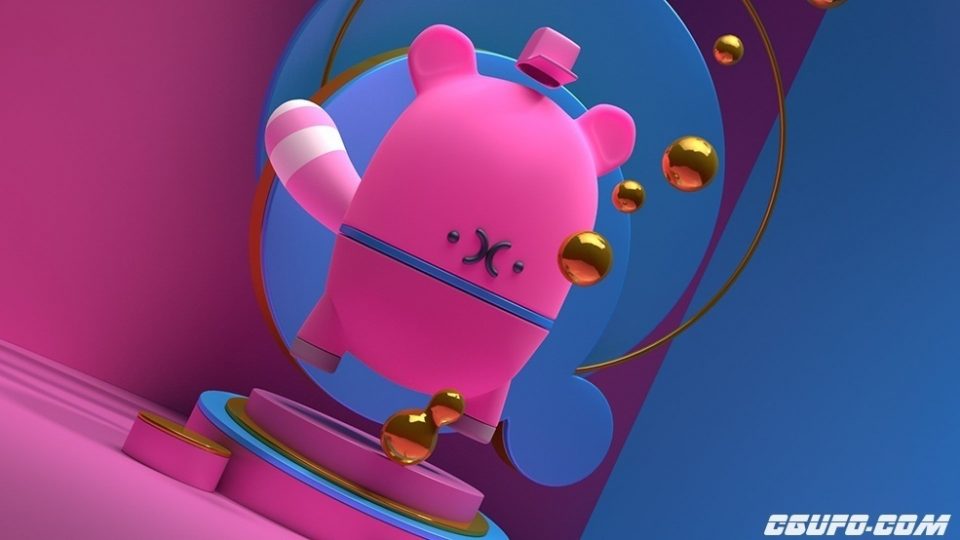 C4D Arnold卡通玩偶场景建模渲染教程 Skillshare – Create 3D Mood in Cinema 4D with ...