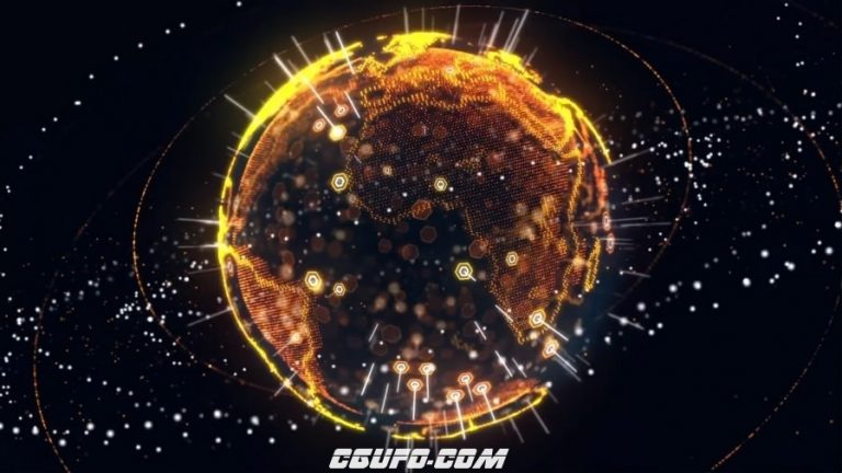 Trapcode Form制作全息科幻粒子地球动画AE教程 - CGUFO