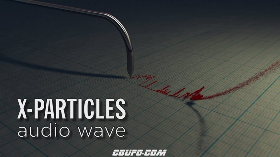 C4D使用XP粒子制作音频曲线教程 Sound Curve with X-Particles (Cinema 4D Tutorial) - CGUFO