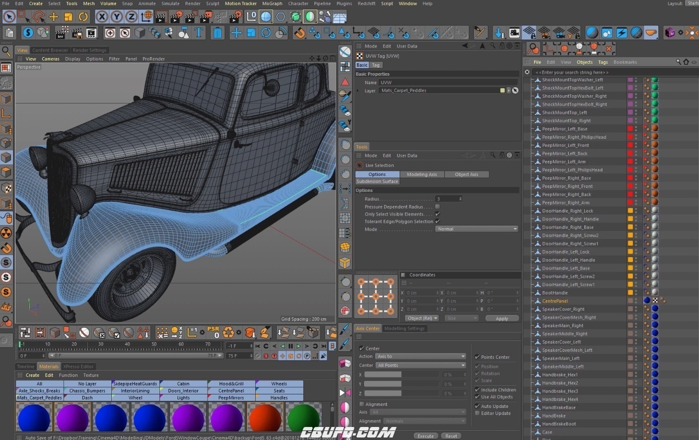 C4D搭配RizomUV,SP软件展UV教程Cinema 4D to Rizom UV to Substance Painter Workflow - CGUFO