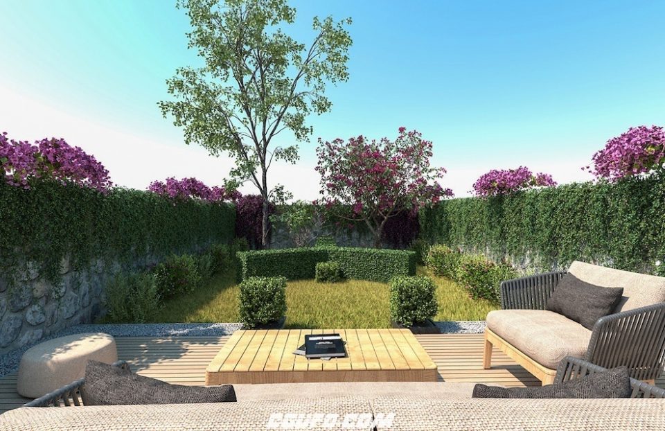 C4D VRAY花园模型预设合集 Vrayforc4d Garden Assets Collection - CGUFO