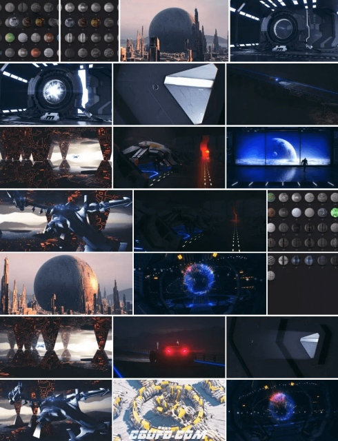E3D超强材质包 VFXER Element 3D Materials Bundle 金属材质+运动设计 - CGUFO